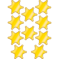 Western Sheriff Badges Accents - TCR5535 | Teacher Created Resources