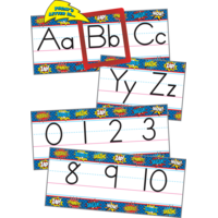 Superhero Alphabet Line Bulletin Board Display Set - TCR5846 | Teacher ...