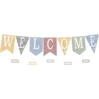 Classroom Cottage Pennants Welcome Bulletin Board - TCR7170 | Teacher ...