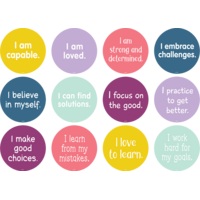 Spot On Carpet Markers Positive Mindset - 4" - TCR77501 | Teacher ...