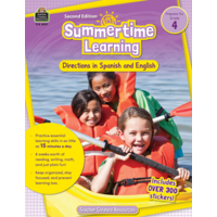 Summertime Learning Grade 4 - Spanish Directions - TCR8097 | Teacher ...