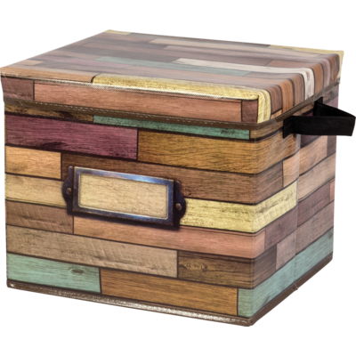 Reclaimed Wood Storage Box - TCR20915 | Teacher Created Resources
