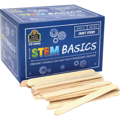 STEM Basics: Craft Sticks - 500 Count - TCR20920 | Teacher Created ...