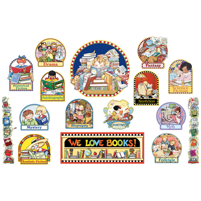 We Love Books! Bulletin Board from Mary Engelbreit - TCR4411 | Teacher ...