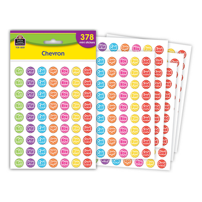 Chevron Mini Stickers - TCR5531 | Teacher Created Resources