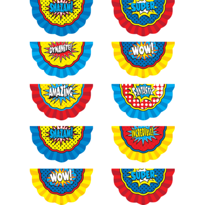 Superhero Bunting Accents - TCR5824 | Teacher Created Resources