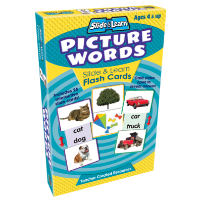 Picture Words Slide & Learn Flash Cards - TCR6555 | Teacher Created ...