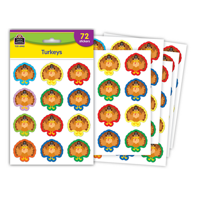 Turkeys Stickers - TCR6943 | Teacher Created Resources