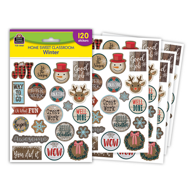 Home Sweet Classroom Winter Stickers - TCR8461 | Teacher Created Resources