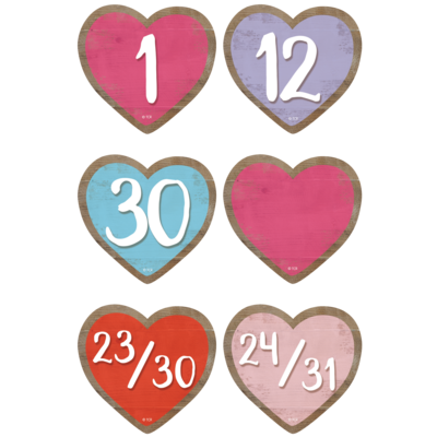 Home Sweet Classroom Hearts Calendar Days - TCR8550 | Teacher Created ...