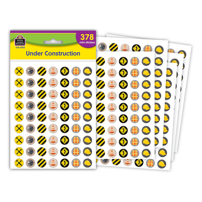 Under Construction Mini Stickers - TCR8718 | Teacher Created Resources