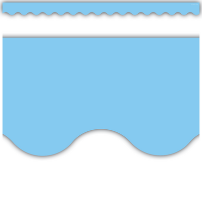 Light Blue Scalloped Border Trim - TCR8776 | Teacher Created Resources