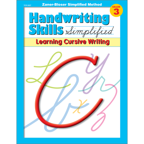Handwriting Skills Simplified: Learning Cursive Writing Gr. 3 - TCR0227 ...