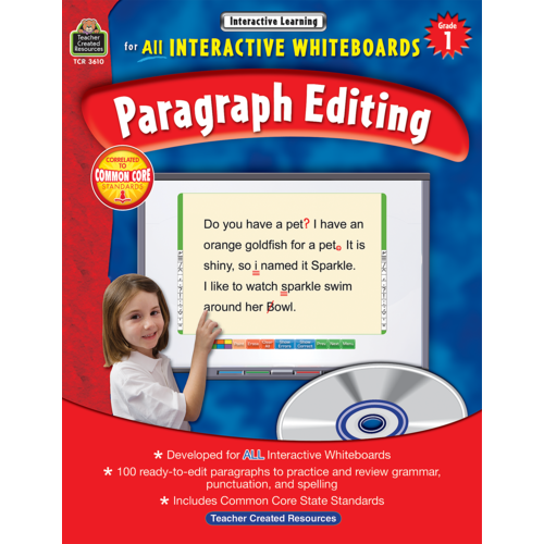 Interactive Learning: Paragraph Editing Grade 1 - TCR3610 | Teacher ...