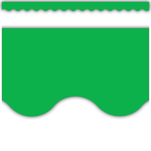 Green Scalloped Border Trim - TCR4607 | Teacher Created Resources