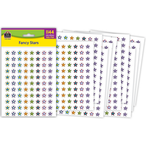 Fancy Stars 2 Mini Stickers Valu-Pak - TCR5364 | Teacher Created Resources