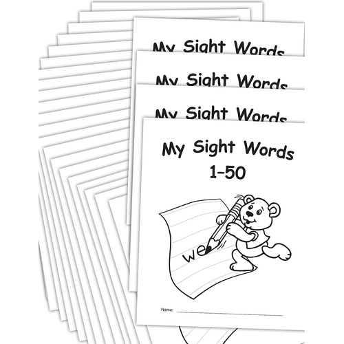 My Own Sight Words 1–50, 25-pack - TCR60114 | Teacher Created Resources