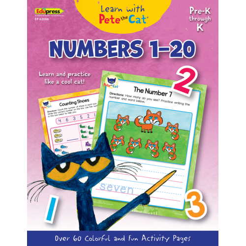 Learn with Pete the Cat: Numbers 1-20 - TCR62086 | Teacher Created ...