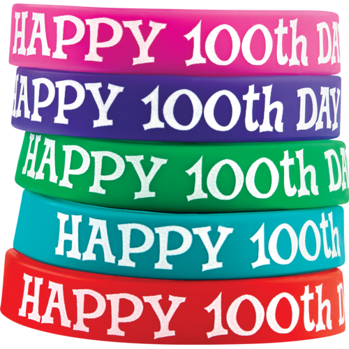 Happy 100th Day Wristbands - TCR6568 | Teacher Created Resources