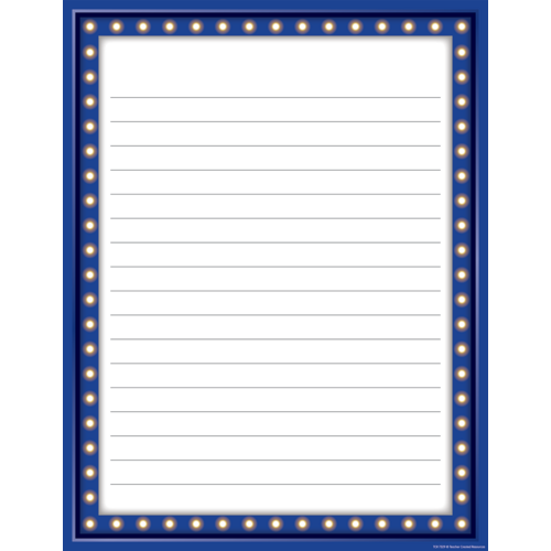 Marquee Lined Chart - TCR7529 | Teacher Created Resources