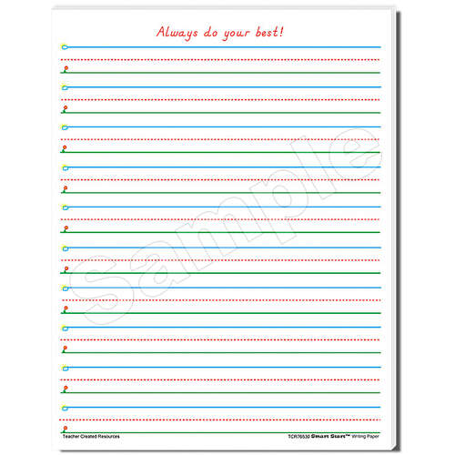 Smart Start 1-2 Writing Paper: 40 Sheet Tablet - TCR76530 | Teacher ...