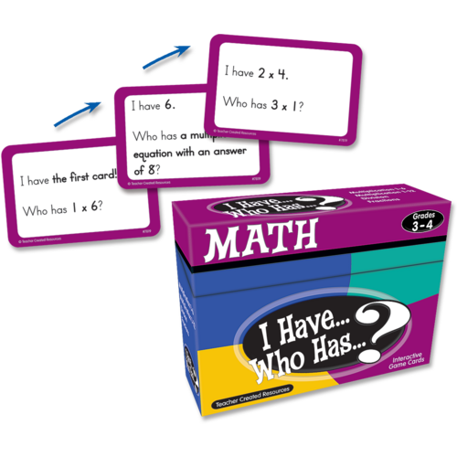 I Have, Who Has Math Game Grade 3-4 - TCR7819 | Teacher Created Resources