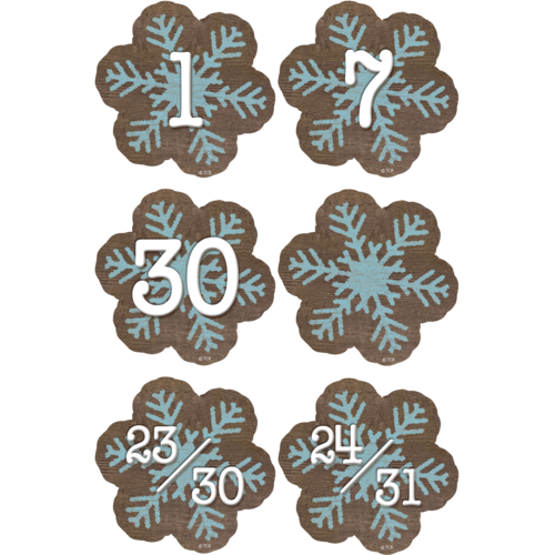 Home Sweet Classroom Snowflakes Calendar Days - TCR8548 | Teacher ...