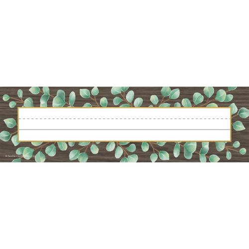 Eucalyptus Flat Name Plates - TCR8691 | Teacher Created Resources