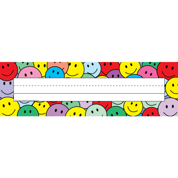 Smiley Faces Name Plates (flat) - TCR1108 | Teacher Created Resources