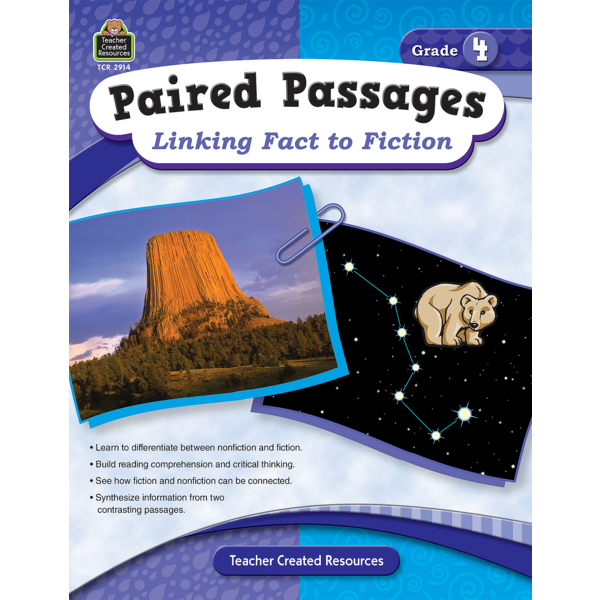 Paired Passages: Linking Fact to Fiction Grade 4 - TCR2914 | Teacher ...