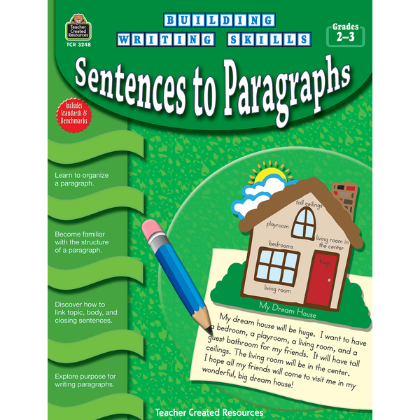 Building Writing Skills: Sentences to Paragraphs - TCR3248 | Teacher ...