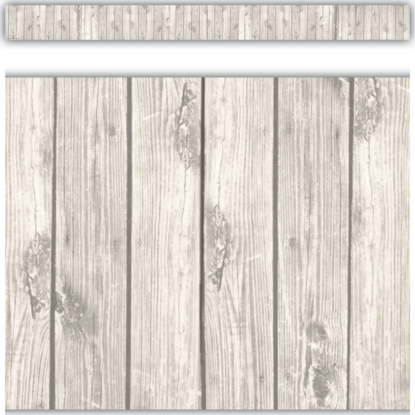 White Wood Straight Border Trim - TCR3563 | Teacher Created Resources