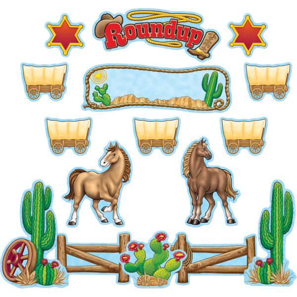 Western Roundup Bulletin Board Display Set - TCR4776 | Teacher Created ...