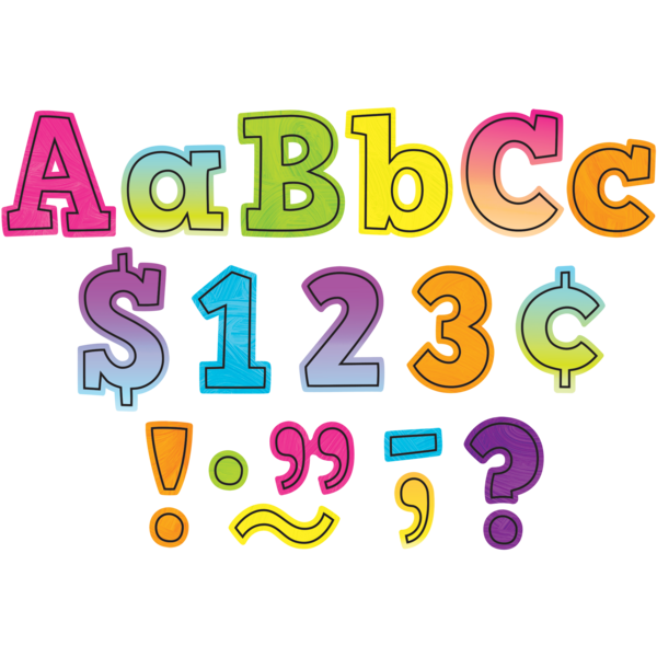 Brights 4Ever Bold Block 4" Letters Combo Pack - TCR6936 | Teacher ...