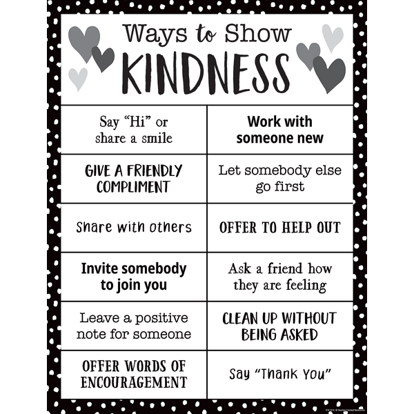 Ways to Show Kindness Chart - TCR7514 | Teacher Created Resources