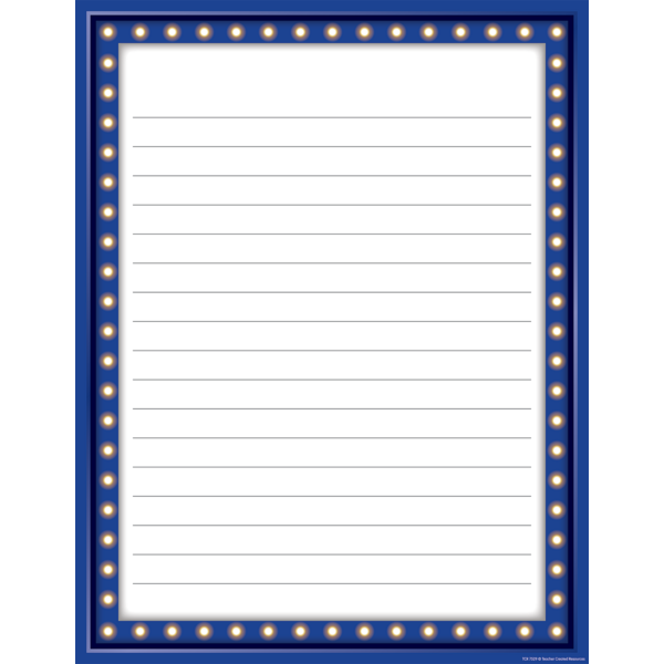 Marquee Lined Chart - TCR7529 | Teacher Created Resources