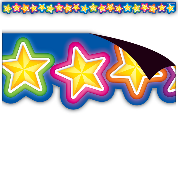 Neon Stars Magnetic Border - TCR77128 | Teacher Created Resources