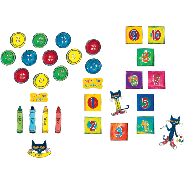 Pete the Cat Numbers and Colors Sensory Path - TCR77541 | Teacher ...
