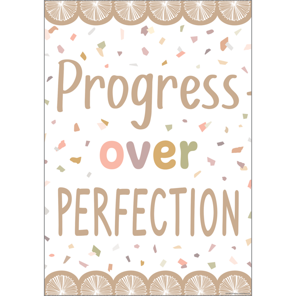 Progress over Perfection Positive Poster - TCR7878 | Teacher Created ...