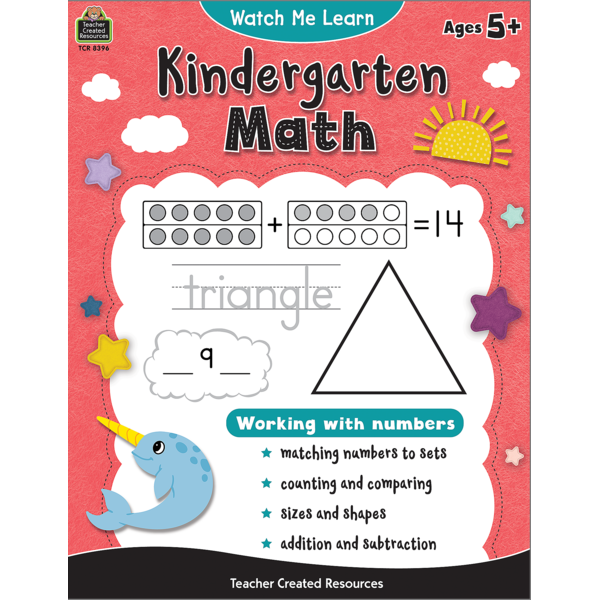 Watch Me Learn: Kindergarten Math - TCR8396 | Teacher Created Resources