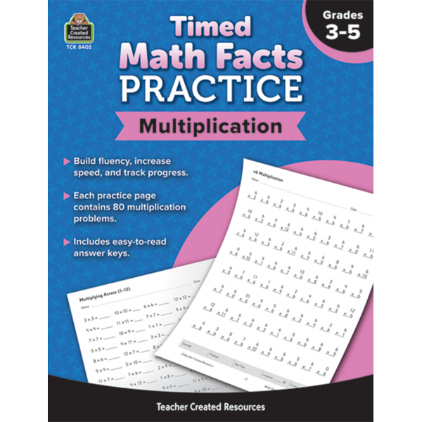 Timed Math Facts Practice: Multiplication - TCR8402 | Teacher Created ...
