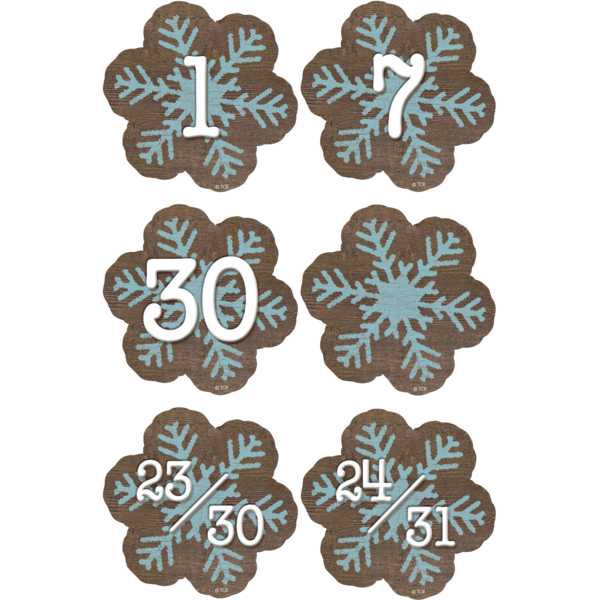 Home Sweet Classroom Snowflakes Calendar Days - TCR8548 | Teacher ...
