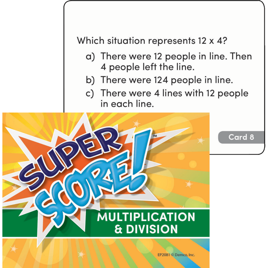 Super Score Game Multiplication/Division Grades 3-4 - TCR62081 ...