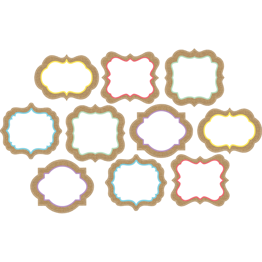 Shabby Chic Burlap Accents - TCR77192 | Teacher Created Resources