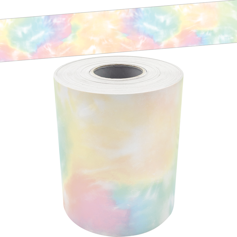 Pastel Pop Tie-Dye Straight Rolled Border Trim - TCR9155 | Teacher ...