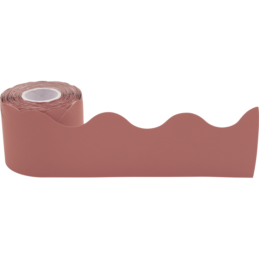 Deep Rose Scalloped Rolled Border Trim - TCR9159 | Teacher Created ...