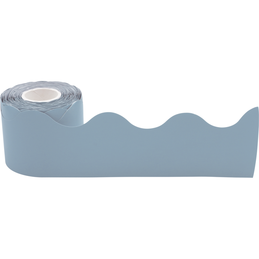 Cottage Blue Scalloped Rolled Border Trim - TCR9166 | Teacher Created ...