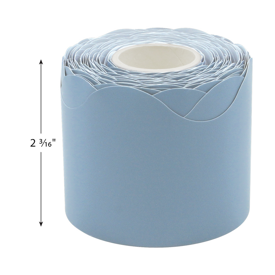 Cottage Blue Scalloped Rolled Border Trim - TCR9166 | Teacher Created ...