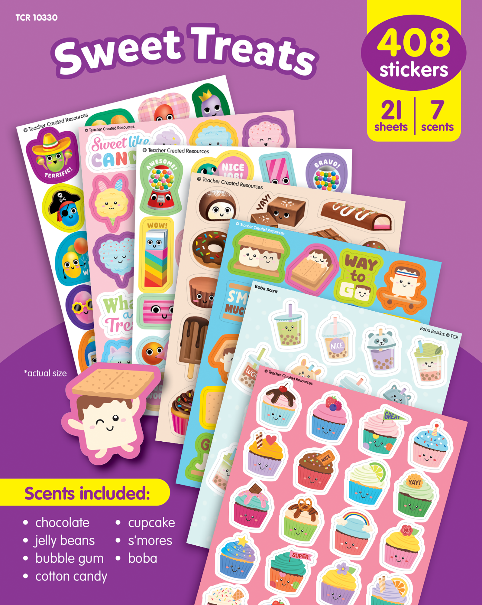 Sweet Treats Smelly Stickers Variety Pack - TCR10330 | Teacher Created ...