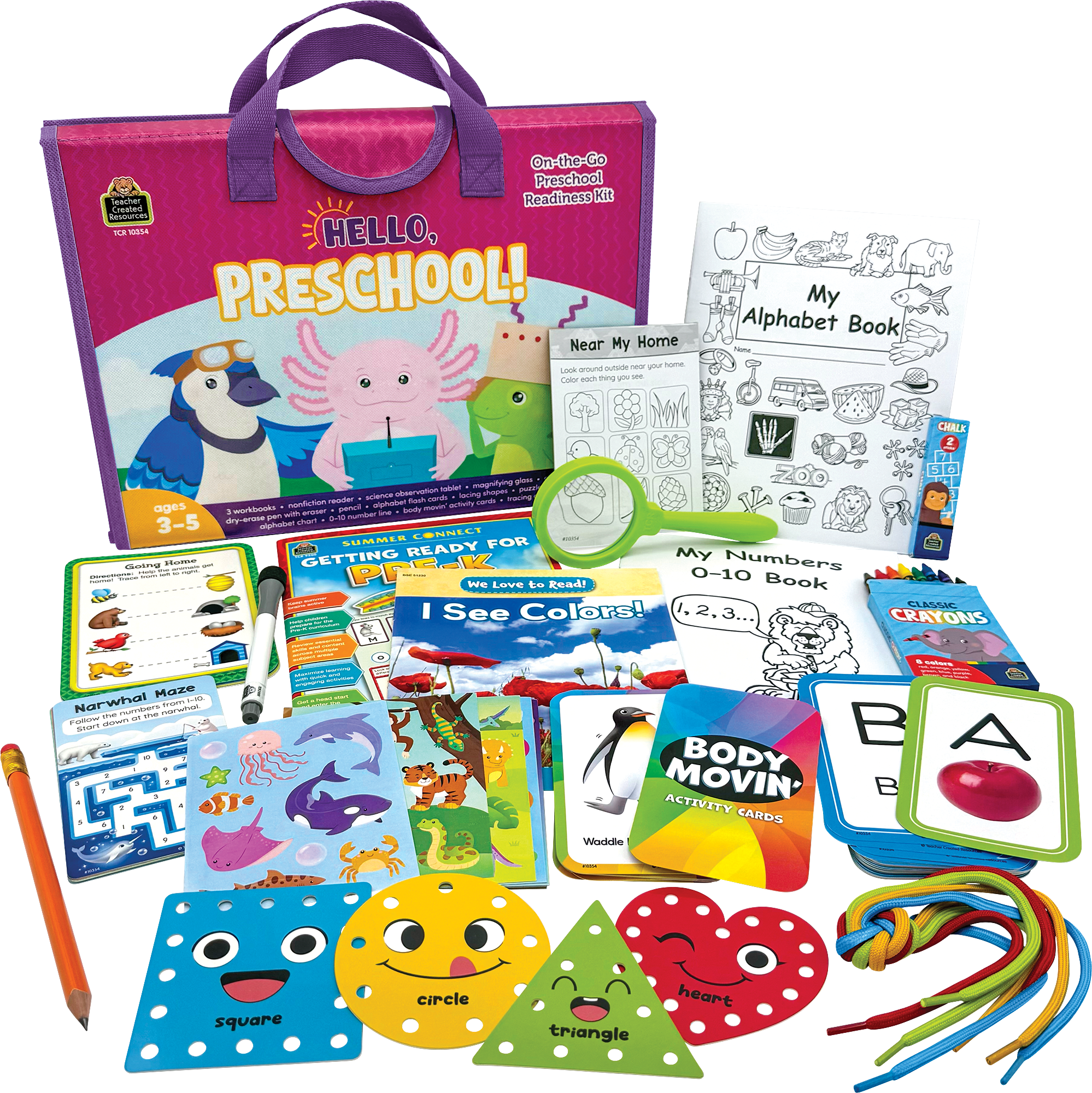 Hello, Preschool! On-the-Go Pre-K Readiness Kit - TCR10354 | Teacher ...